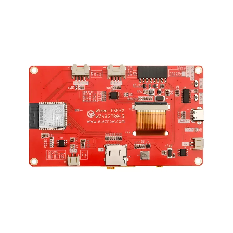 Módulo Lcd Elecrow Display Touch Screen Esp32 Para Arduino Micropython Gráfico Inteligente Esp32 ...