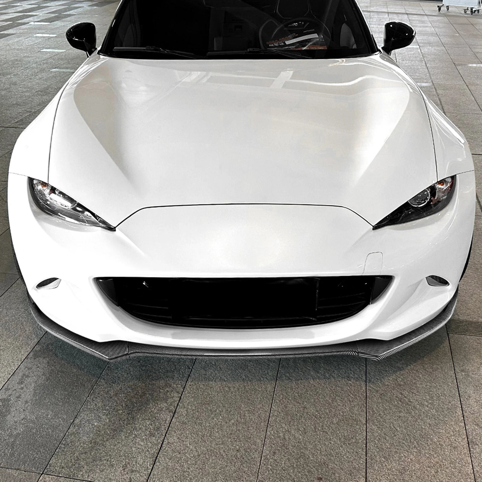 Bumper Lip Front Spoiler Kit For Mazda MX-5 Miata ND 2016+ - 3 PC Gloss ...