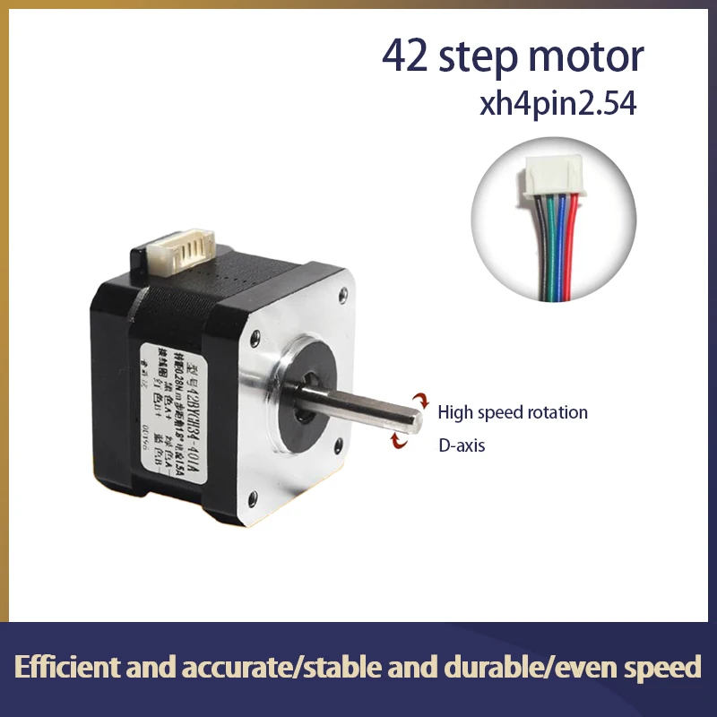 34MM-High-torque-42-Stepper-Motor-2-PHASE-4-lead-Nema17-motor-42BYGH34 ...