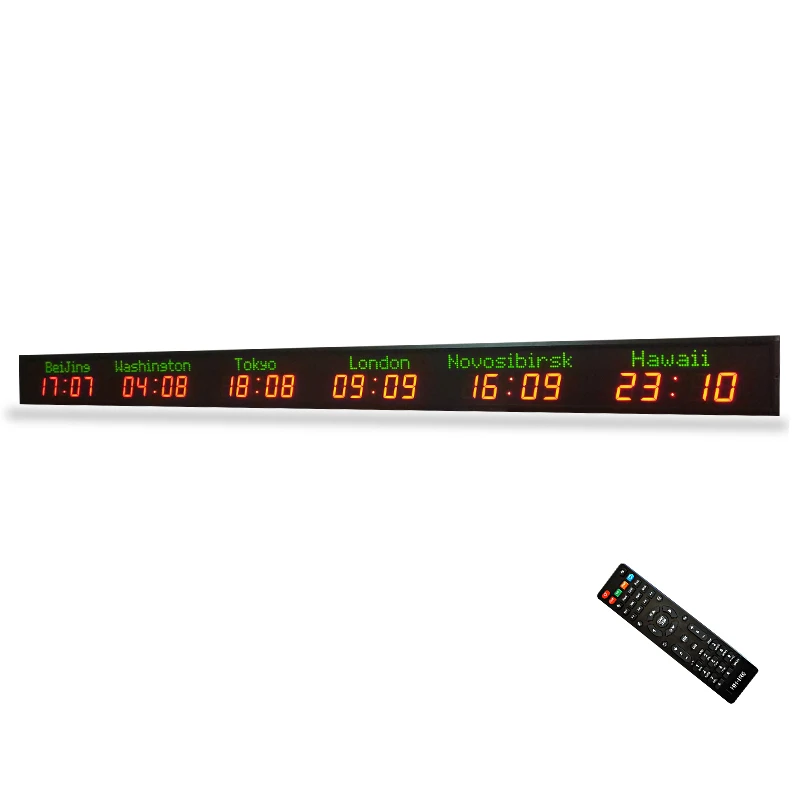 Rel-gio-de-parede-de-fuso-hor-rio-mundial-com-GPS-temporizador-LED ...