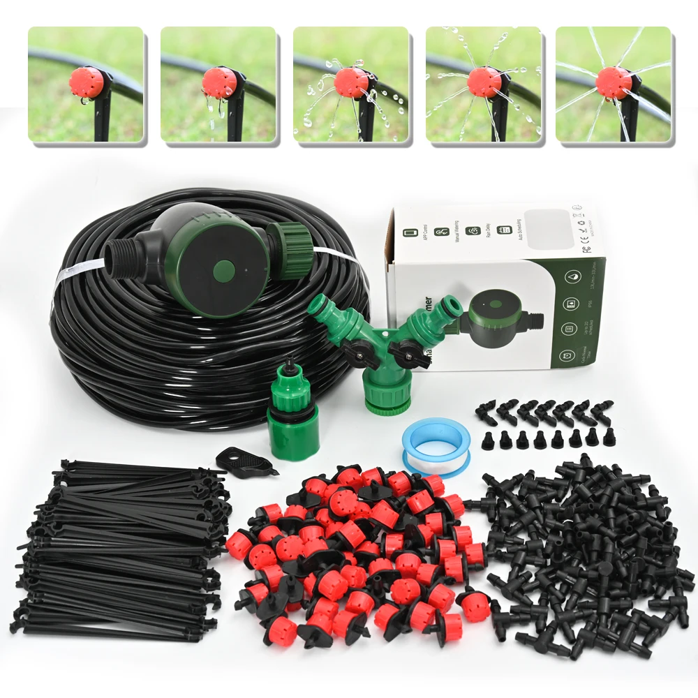 Drip-Irrigation-System-Smart-Bluetooth-Timer-Plant-Watering-Set ...