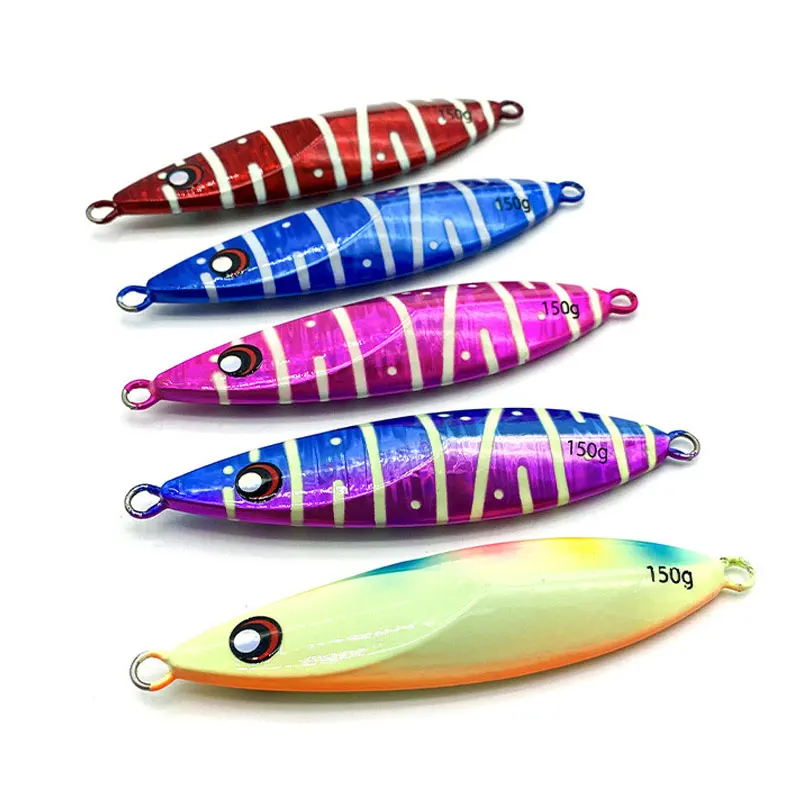 AS-Slow-Pitch-Jig-Metal-Jigging-Lure-Glow-150g200g260g-Fish-Falling ...