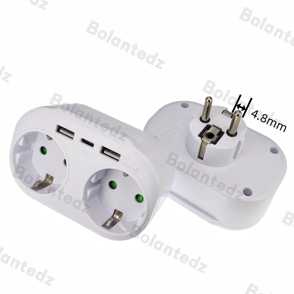 EU-Steckdose-USB-Steckdosen-leiste-250V-16a-Wechselstrom-steckdose ...