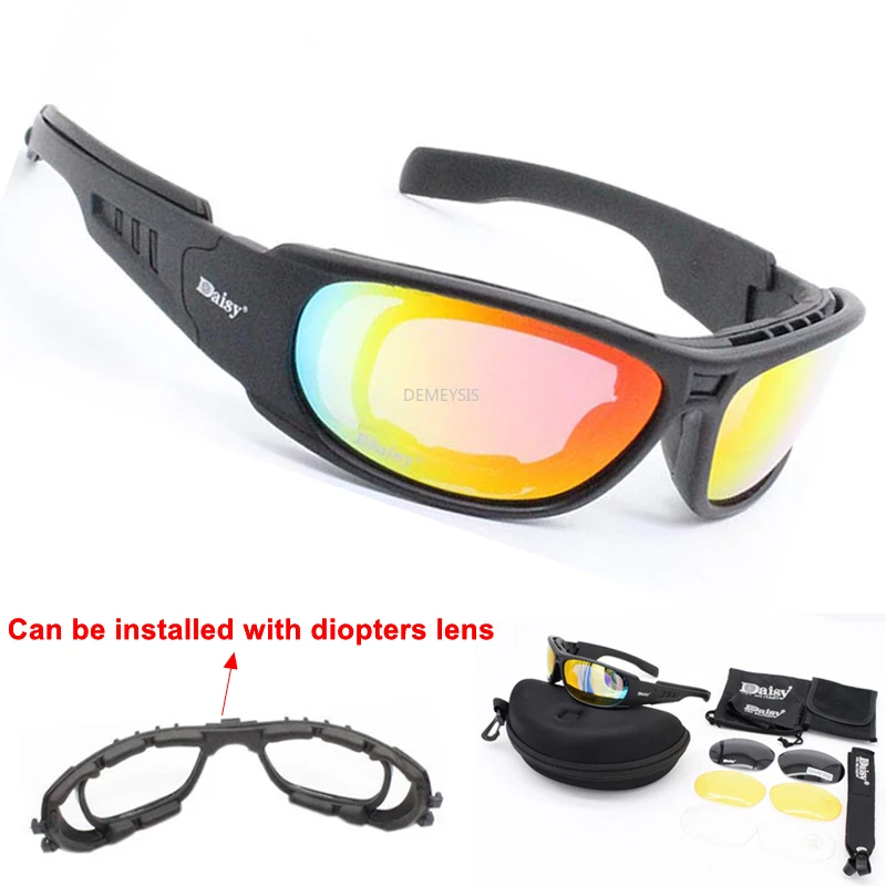Gafas polarizadas tácticas Daisy C6 para exteriores CS, gafas Airsoft ...