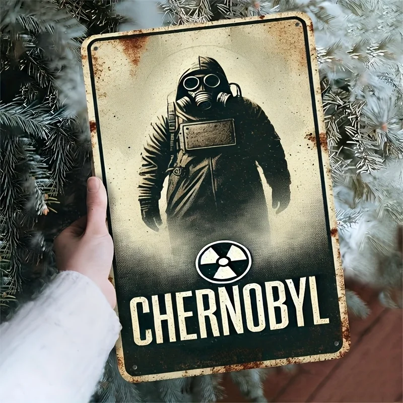 Letrero de metal vintage de Chernobyl: arte de pared retro humorístico ...