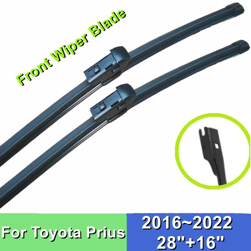 Limpiaparabrisas delantero para Toyota Prius, parabrisas de goma para coche, 28 "+ 16", 2016 ...