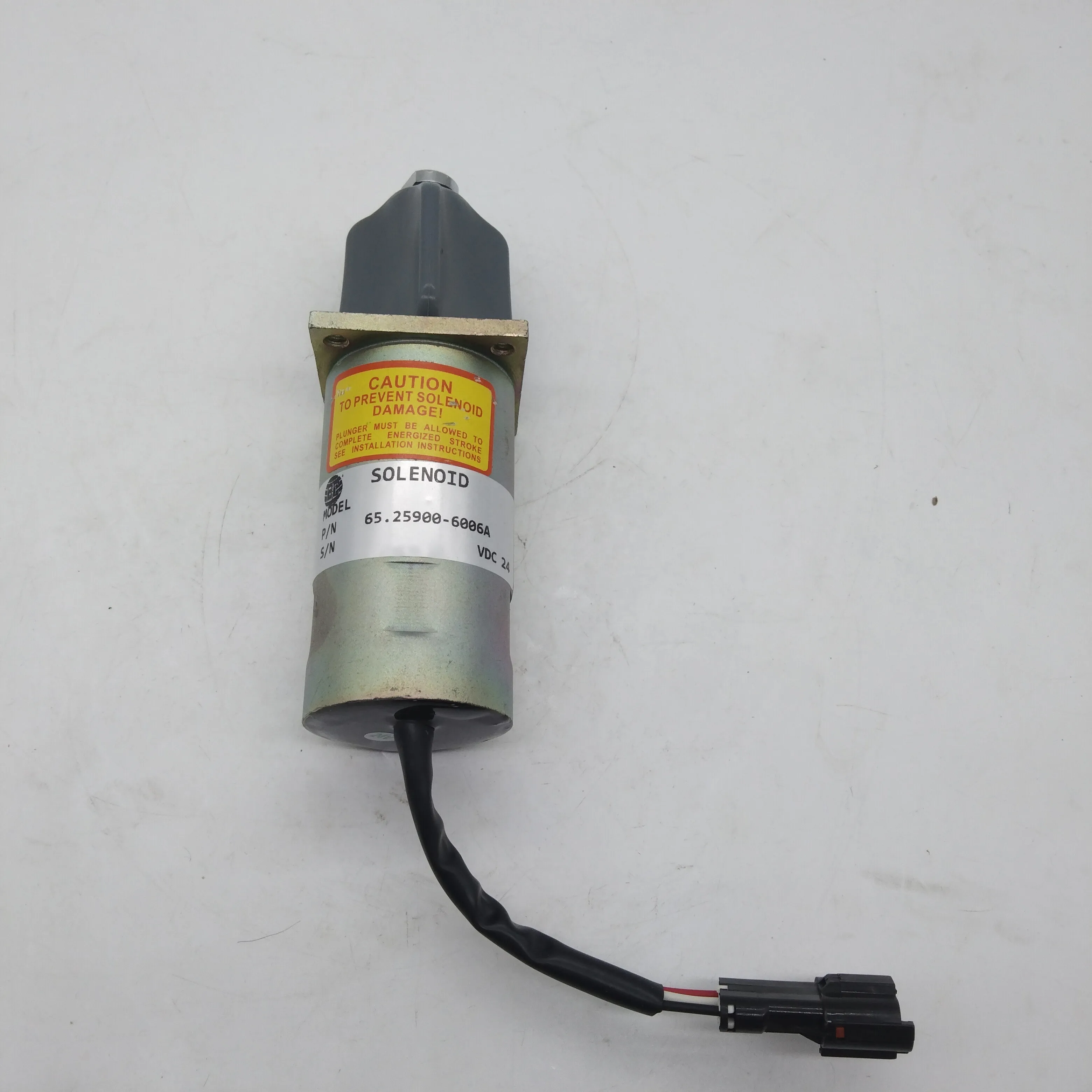65-25900-6006A-Stop-Solenoid-Valve-24V-Fits-Excavator-D1146T-Doosan ...