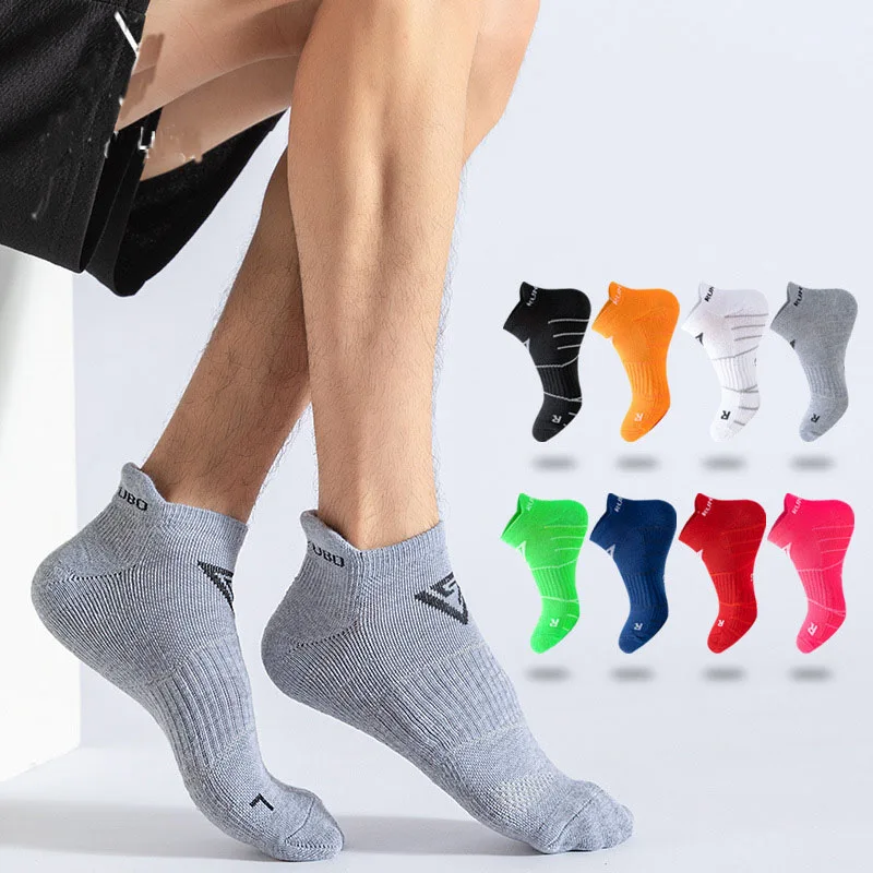 Running-Ankle-Sport-Socks-Men-Outdoor-Bright-Color-Athletic-Fitness ...