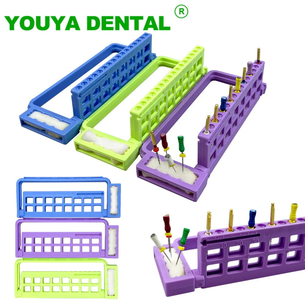 16 Holes Dental Endo Stand Root Canal File Holder With Sponge ...