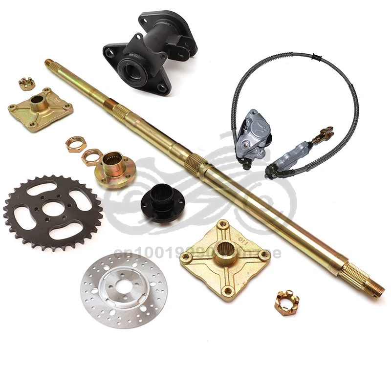 810mm 31/32T rear axle assembly with Foot brake sprocket for 125cc ...