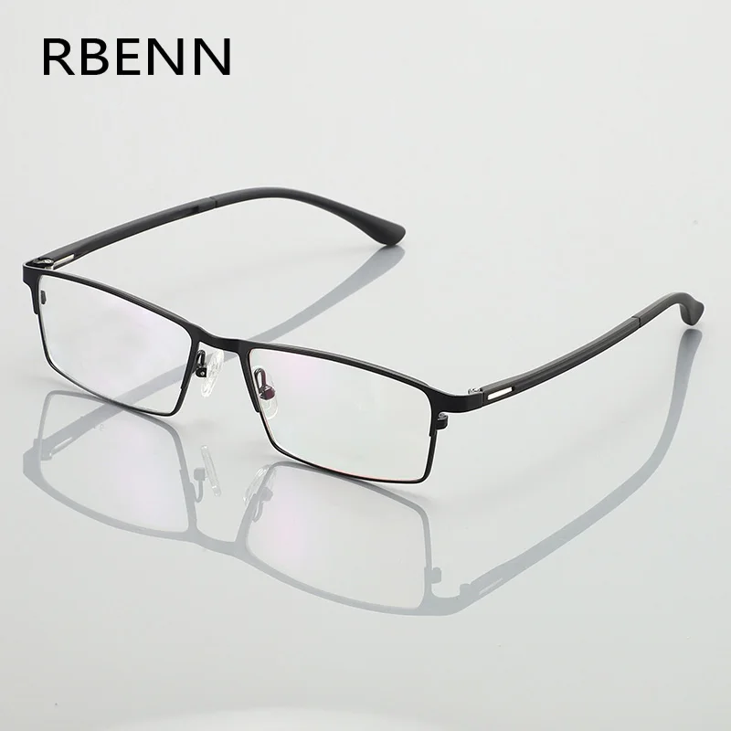 RBENN-New-Metal-Frame-Anti-Blue-light-Reading-Glasses-Men-Business-Rectangle-Optical-Eyewear ...