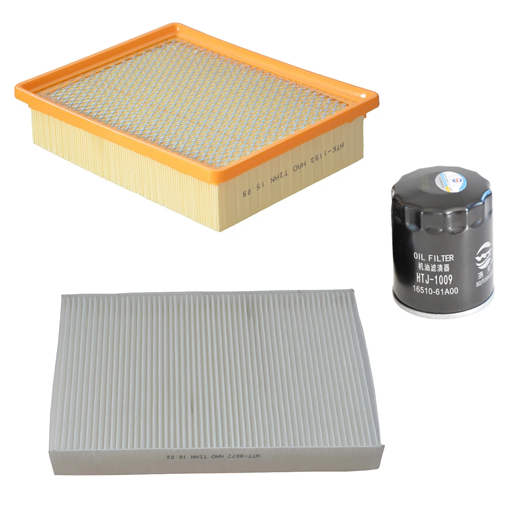 3Pcs Oil Cabin Air Filters Kit For CHANGAN EADO DT 1.6L 2017- ALSVIN V7 ...