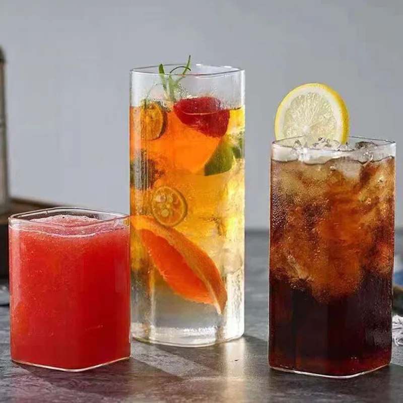 Simple-Square-Glass-Cup-Transparent-Cold-Drinking-Cups-Coffee-Mug ...