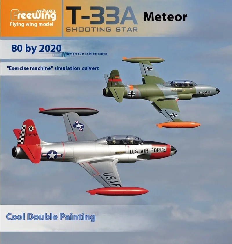 Freewing-80mm-Culvert-T-33a-Trainer-Rc-Plane-Remote-controlled-Jet ...