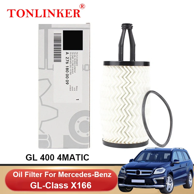 TONLINKER Oil Filter A2761800009 For Mercedes Benz GL CLASS X166 2013 ...