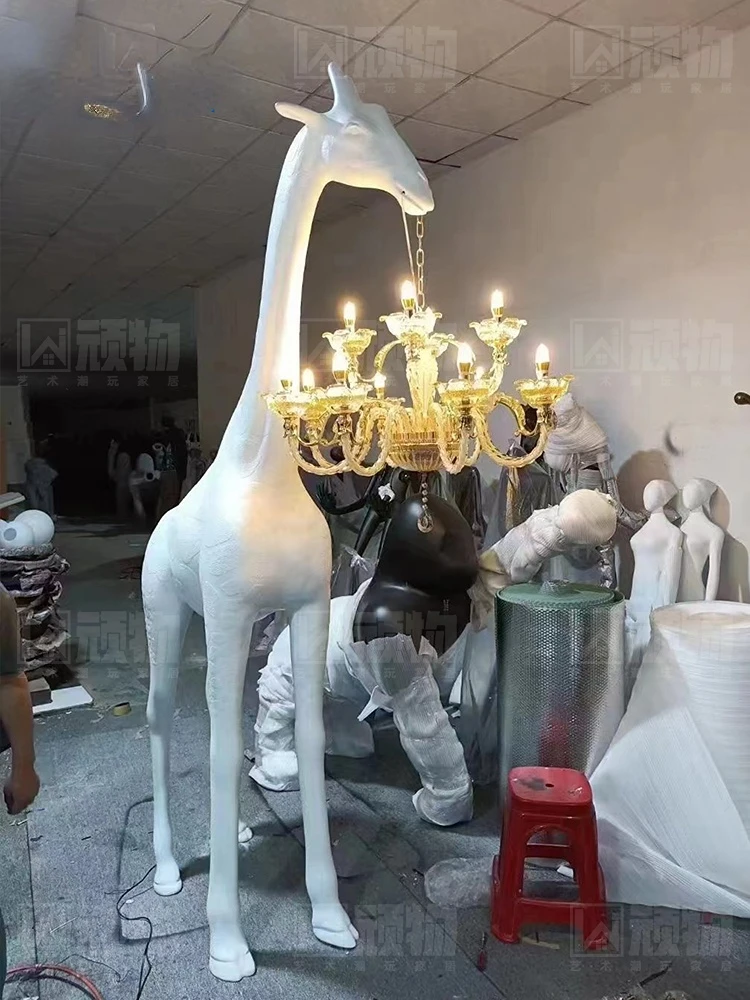 White Giraffe Statue