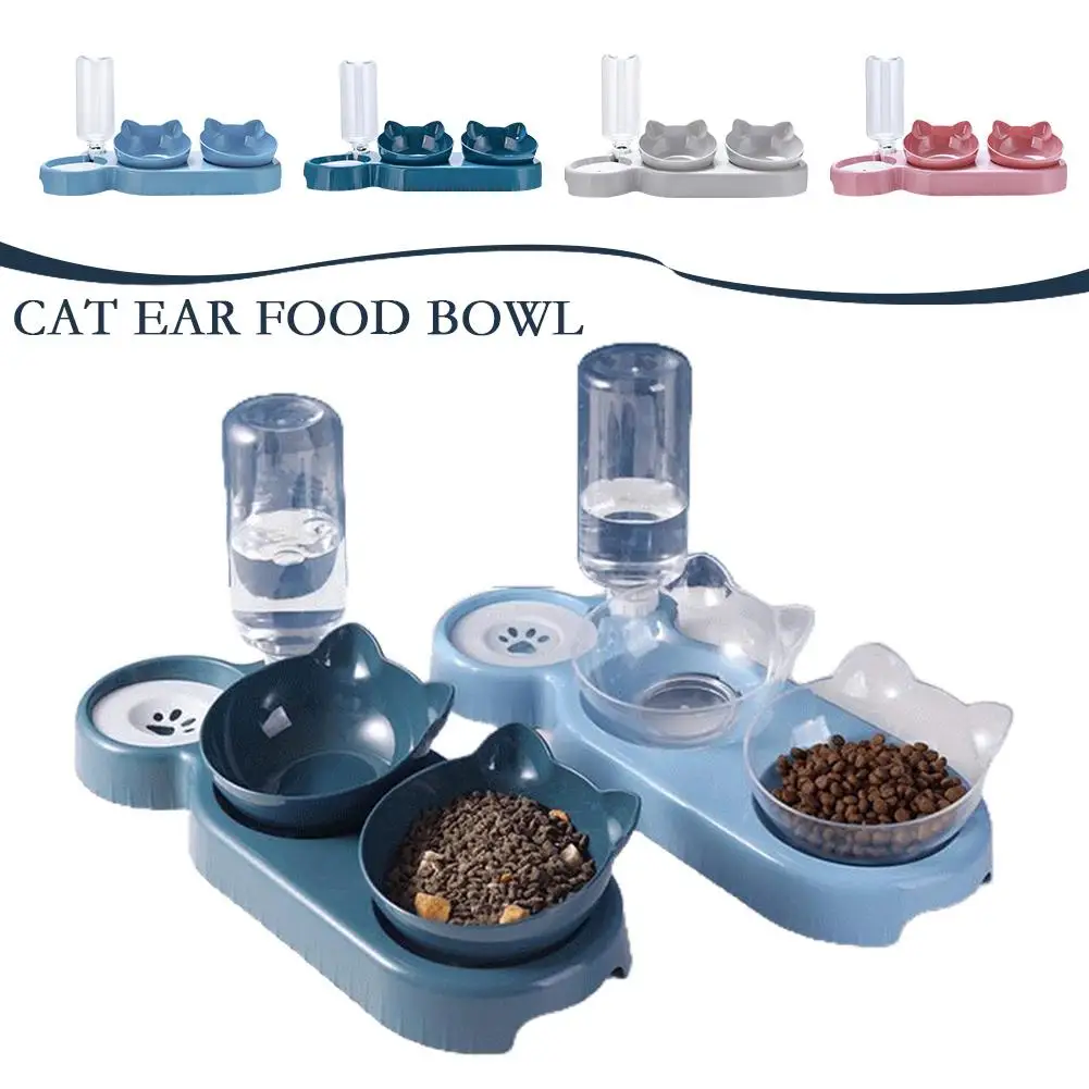 Food-grade-Pet-Three-bowl-500ml-Automatic-Drinking-Bowl-For-Cats-And ...