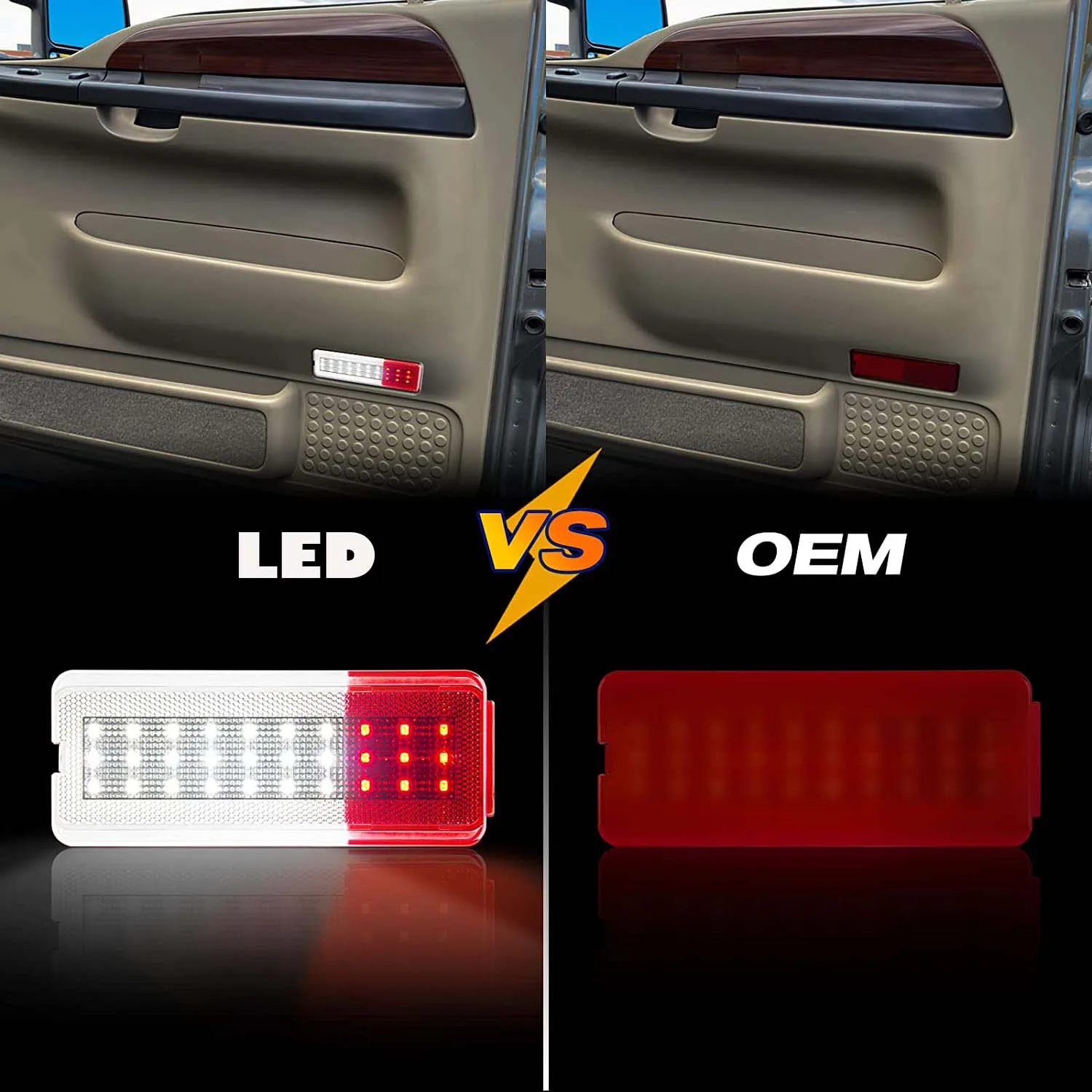 Car-Door-Light-LED-Reflector-Panel-Courtesy-Light-for-1999-2007-Ford ...