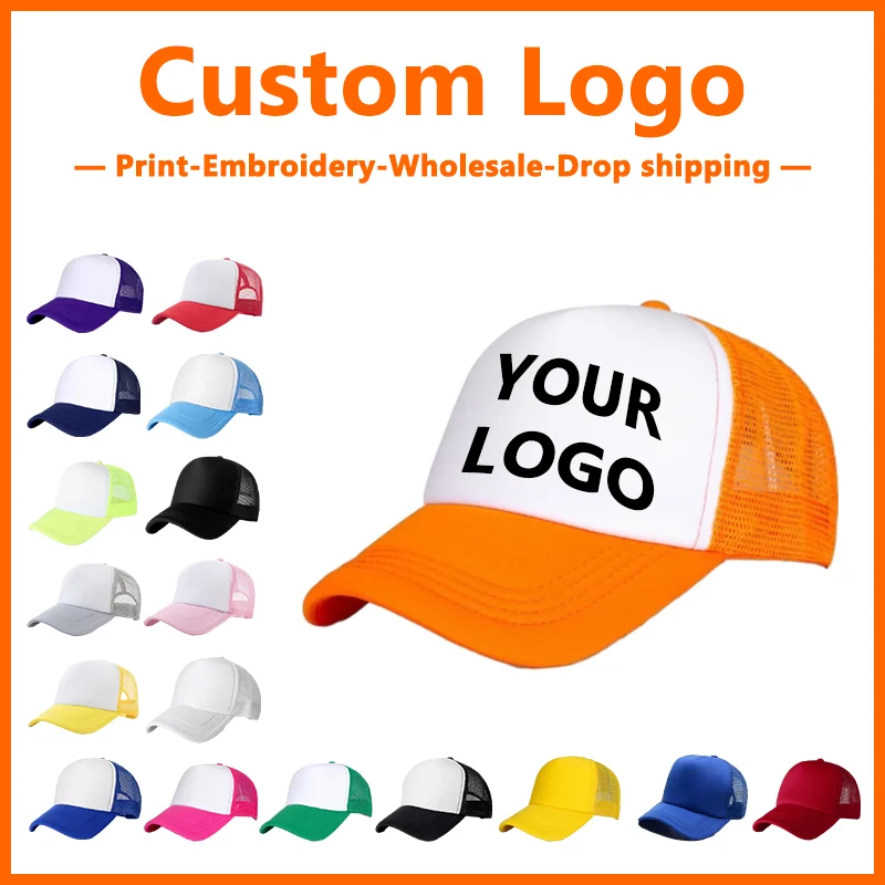 Custom-Embroidery-Sponge-Mesh-Cap-for-Men-and-Women-Baseball-Caps ...