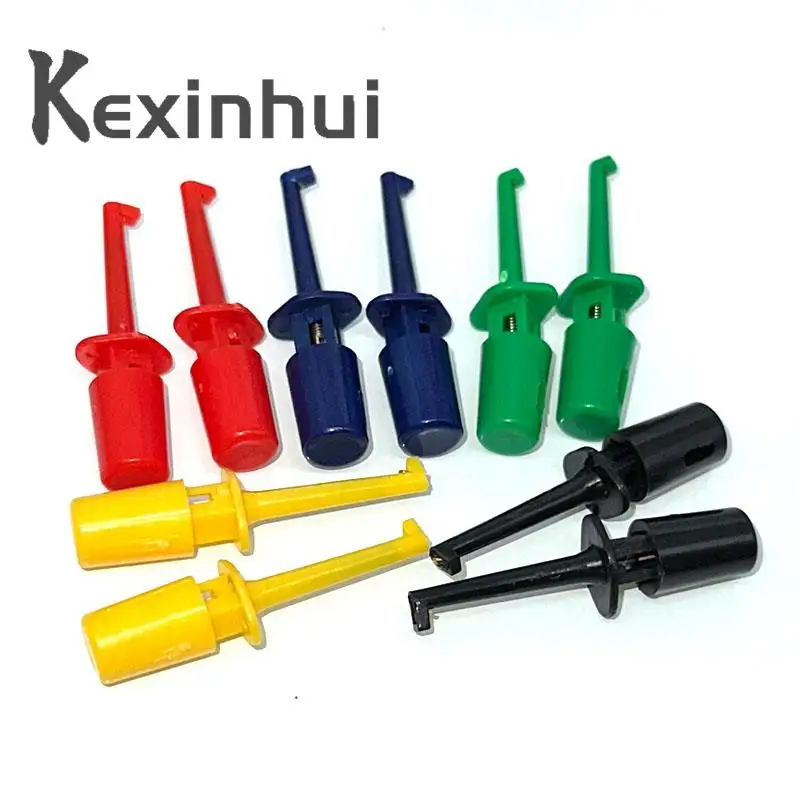 10pcs Mini Single Test Hook Clip Test Probe for Electronic Testing IC ...