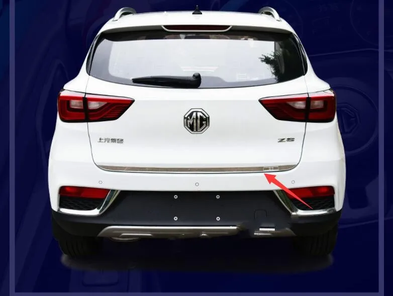 For Mg Zs 2017 -2018 CHROME REAR TRUNK TAILGATE BACK DOOR LID COVER ...