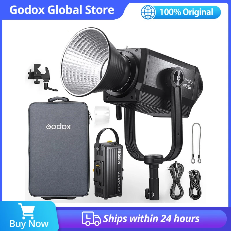 Godox KNOWLED M600Bi LED Video Light Built in FX Effects 2800K 6500K Bi Color Photography Lamp ...