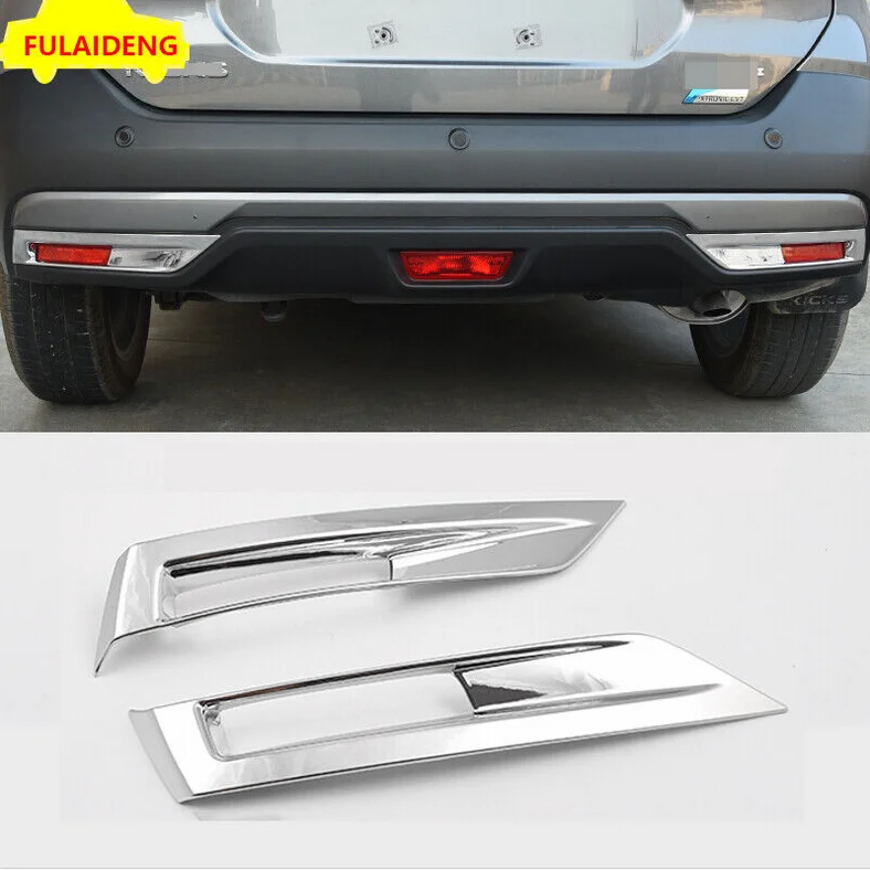 Chrome Rear Fog Light Lamp Cover Trim For Nissan Kicks/Juke 2017-2020 ...