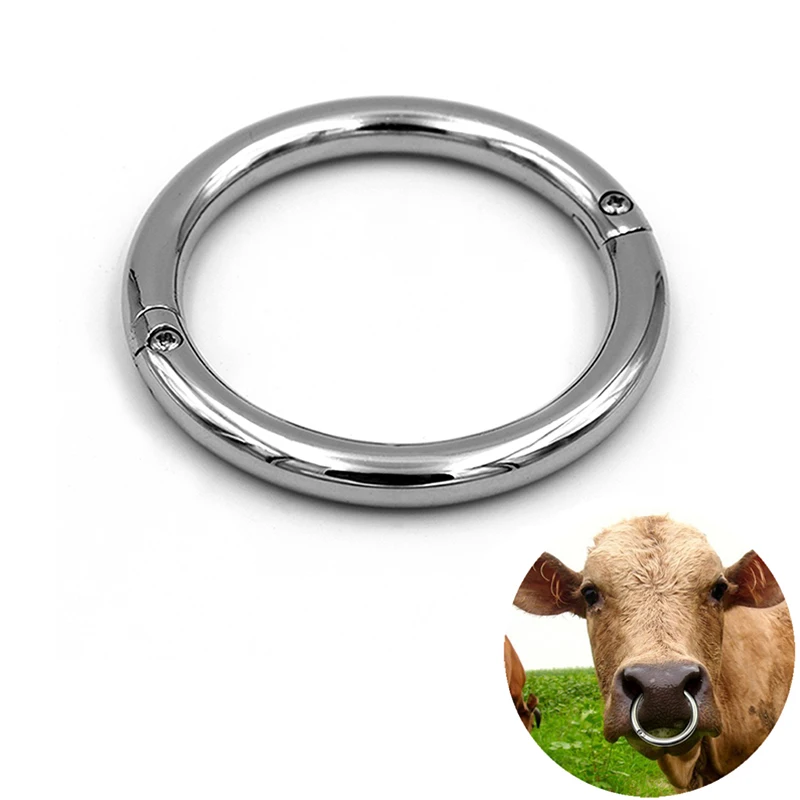 5pcs-Stainless-Steel-Cattle-Nose-Rings-Cow-Bull-Traction-Ring-Large ...