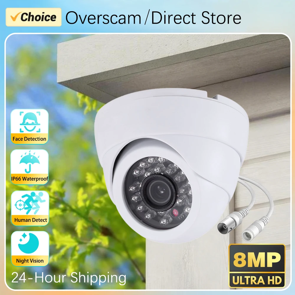 8MP 5MP AHD Camera High Definition Home Surveillance Infrared ...