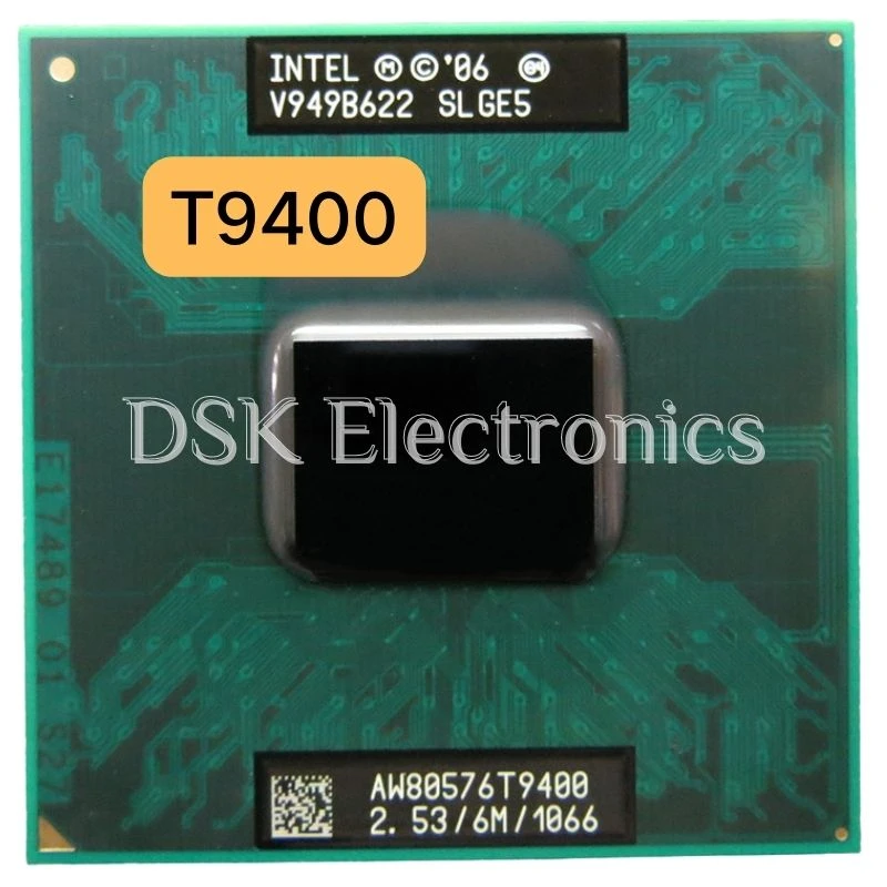 인텔 코어 2 듀오 T9400 SLB46 SLGE5 소켓 P 2.53 GHz 듀얼 코어 듀얼 스레드 CPU 노트북 프로세서 소켓 ...