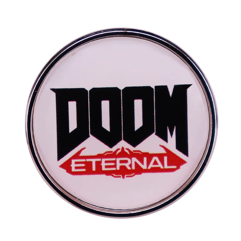 Doom-Shoots-Forever-Enamel-Pin-Wrap-Clothes-Lapel-Brooch-Fine-Badge ...