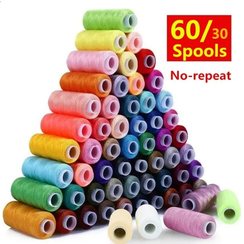 Set di fili per cucire 100 colore 250Yd ogni Kit di filo di poliestere ...