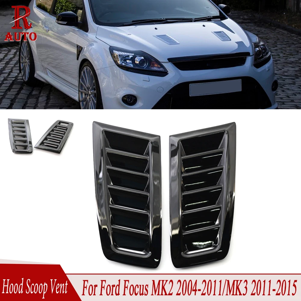 R-AUTO Front Engine Hood Bonnet Vents Hood Air Outlet Decorative Scoop ...