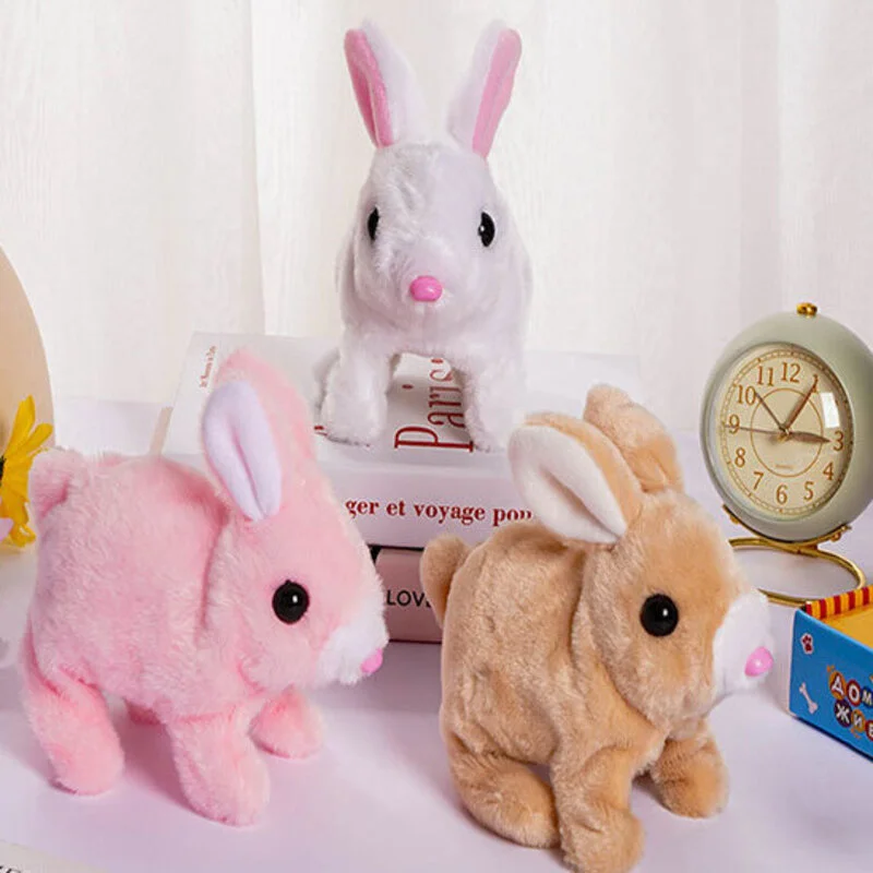 Robot-Rabbit-Toy-Electronic-Rabbit-Plush-Pet-Interactive-Animal-Toys ...
