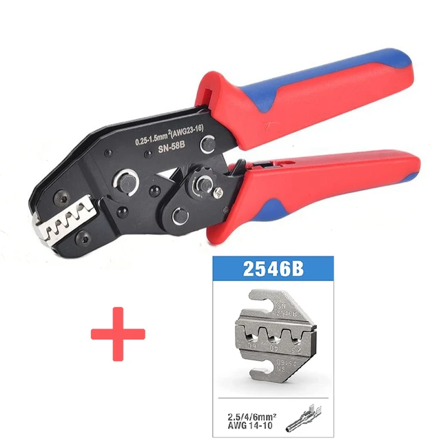 SN-58B DuPont Terminals Crimping Pliers Jaws Kit for XH2.54 JST2.54 ...