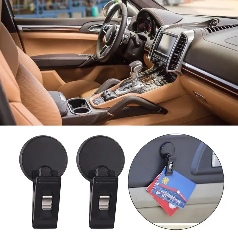 2PCS-Car-Access-Card-Holder-Glasses-Parking-Ticket-Card-Paper-Clip ...