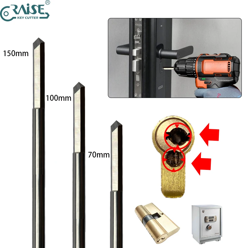 Locksmith-Tools-to-Open-Locks-Carbide-Drill-Bit-for-Opening-Locks-Safe ...