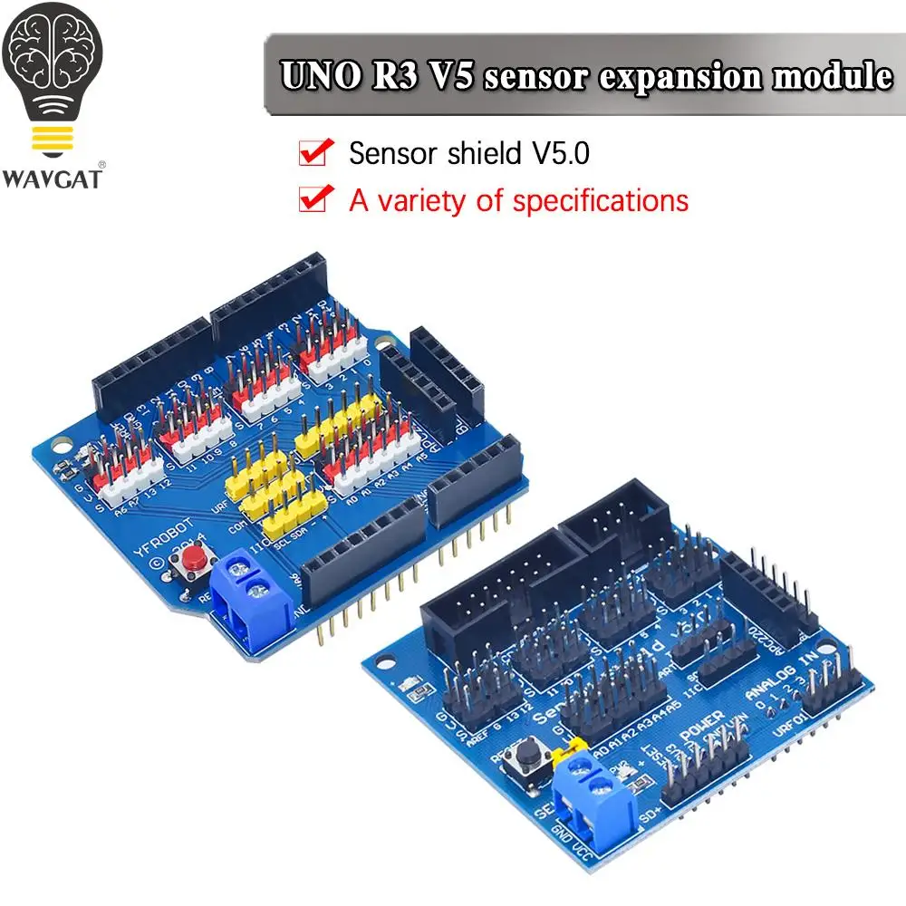 V5-Sensor-Shield-Expansion-Board-Shield-For-Arduino-UNO-R3-V5-0 ...