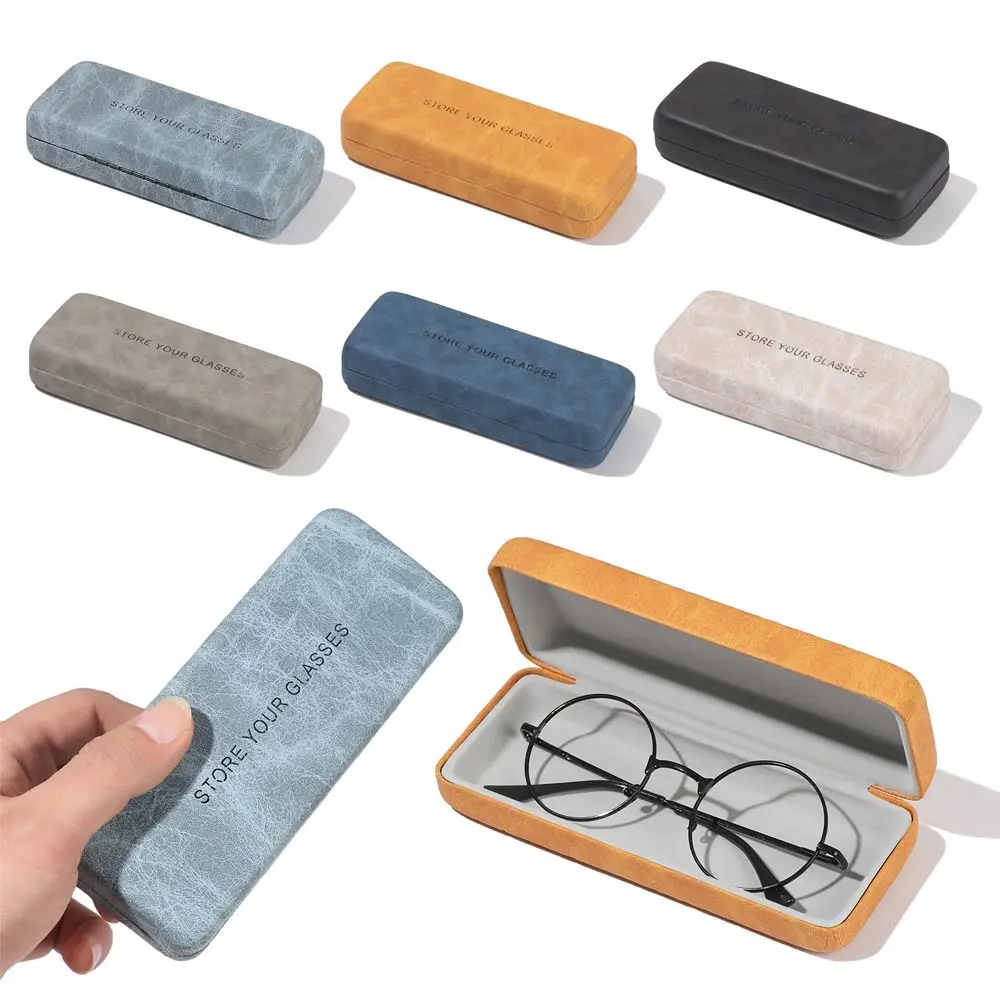 Men-Women-Portable-Steel-Leather-Glasses-Case-Waterproof-Hard-Eyeglass ...