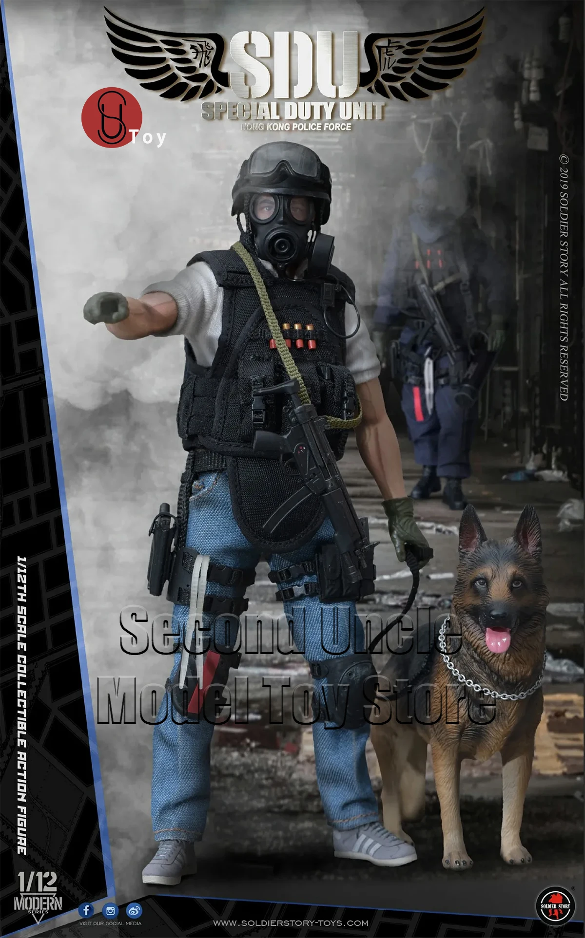 SoldierStory SSM003 K9 1/12 SDU Special Duty Unit 6 inch Military ...