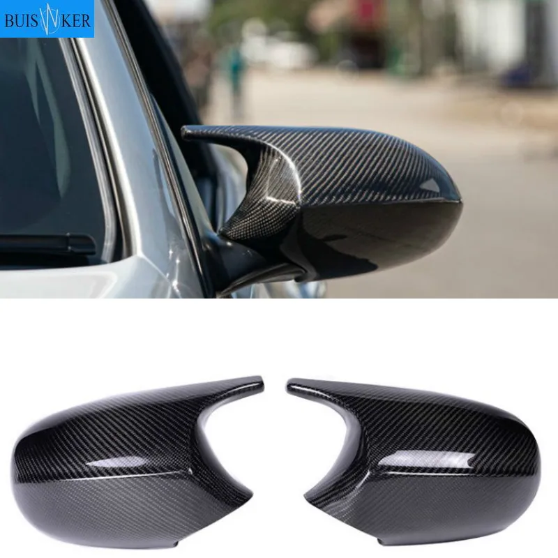 Side-Rearview-Mirror-Cap-Wing-Mirror-Cover-Fit-For-BMW-E90-E91-2005 ...