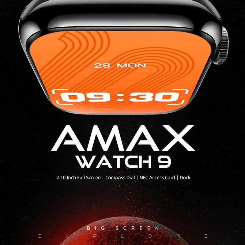 Original AMAX Ultra Smart Watch 2.05 inch Series 8 49mm Women Men NFC ...