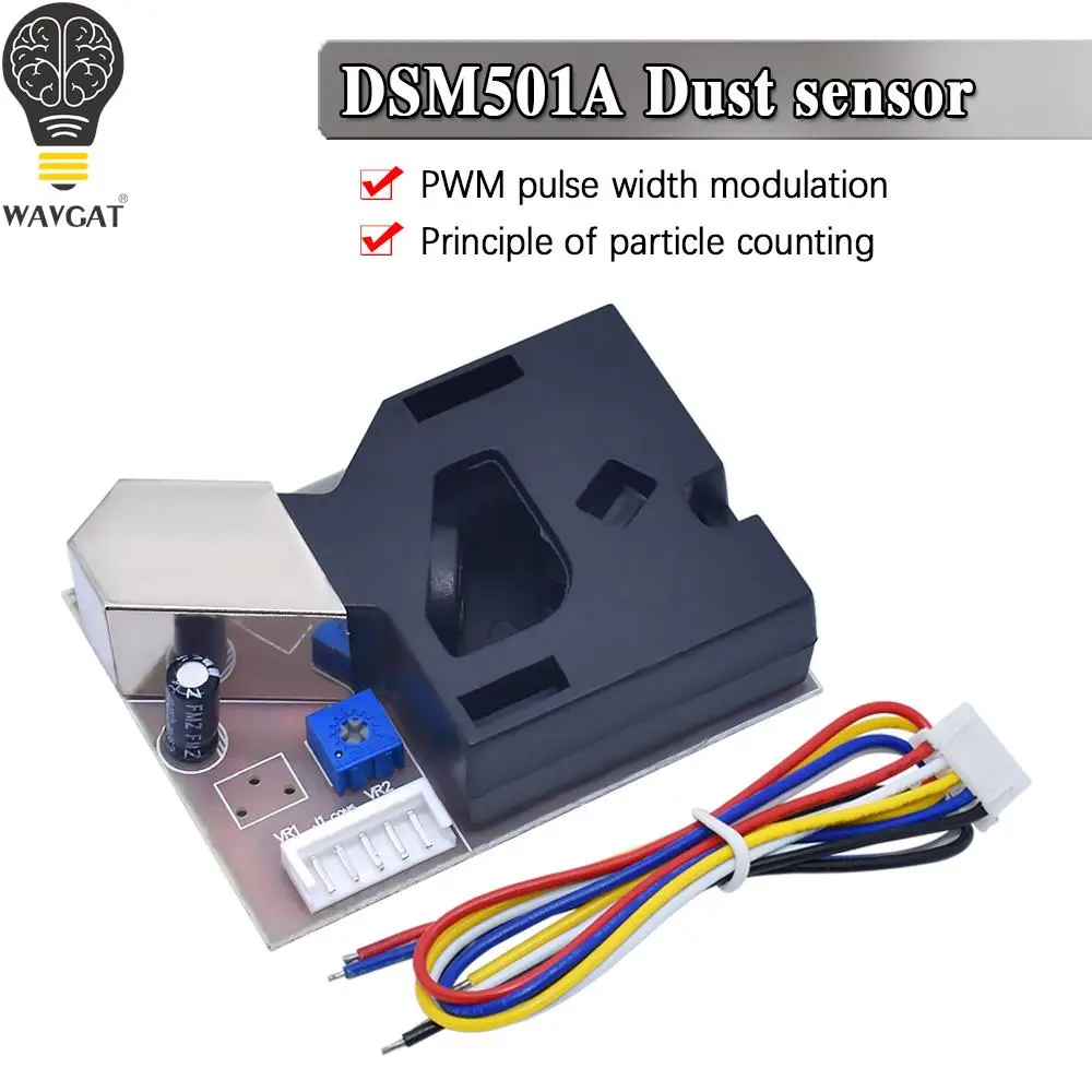 Módulo de Sensor de polvo DSM501A, detector PM2.5 para Arduino, aire acondicionado