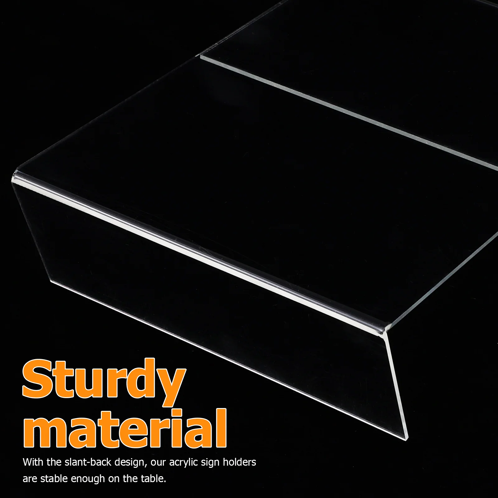 3 Pcs Vertical Section Shaped Price Tag Display Rack Acrylic L-shaped ...