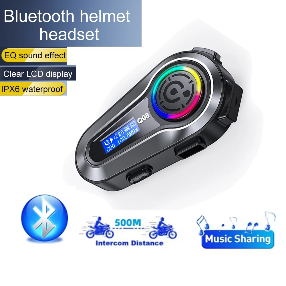 Intercomunicador-Bluetooth-Q58-Max-para-casco-de-motocicleta ...