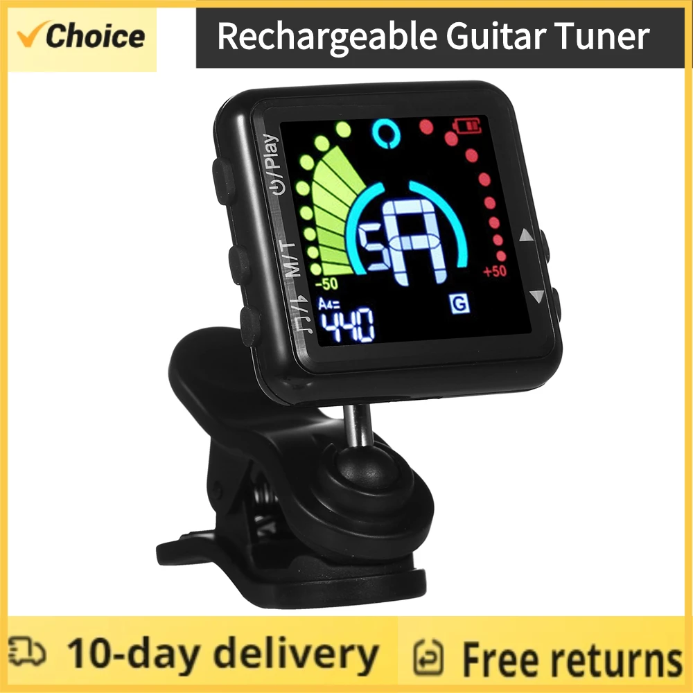 Profissional-Guitarra-El-trica-Tuner-e-Metr-nomo-Clip-On-LED-Color ...