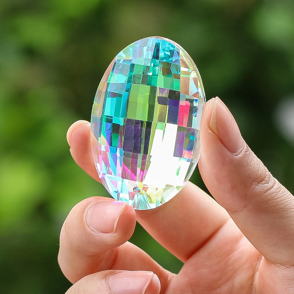 AB Shuttle Ellipse Comet Crystal Pendant Mosaic Refracted Light ...