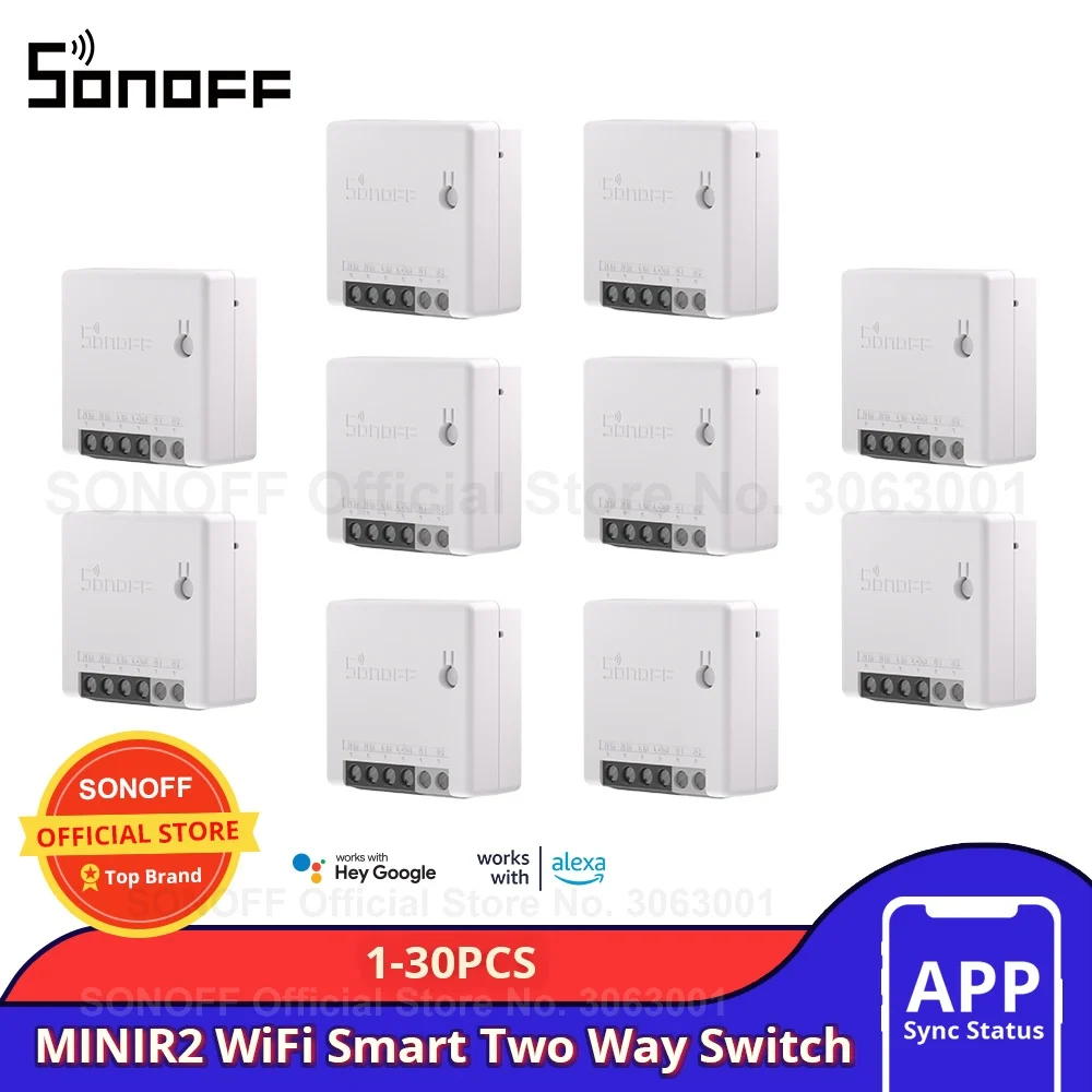 1-30PCS-SONOFF-MINI-DIY-WiFi-Switch-Two-Way-Smart-Switch-Small-Body ...