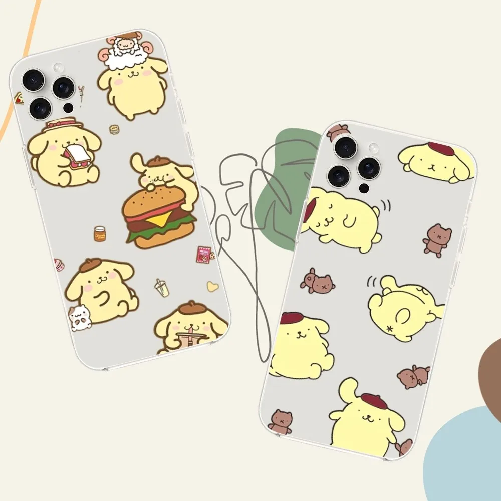 MINISO-Sanrio-Cute-P-Pompompurin-Phone-Case-For-iPhone-Mini-11-12-13-14 ...