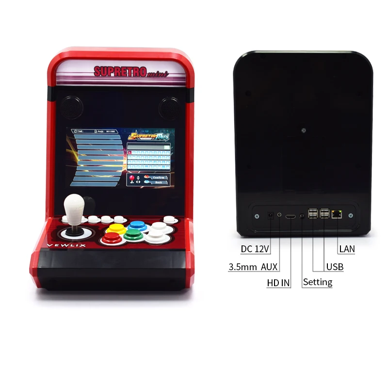 Raspberry Pi 4B batería Linux 15500 en 1, Arcade de 7 pulgadas ...